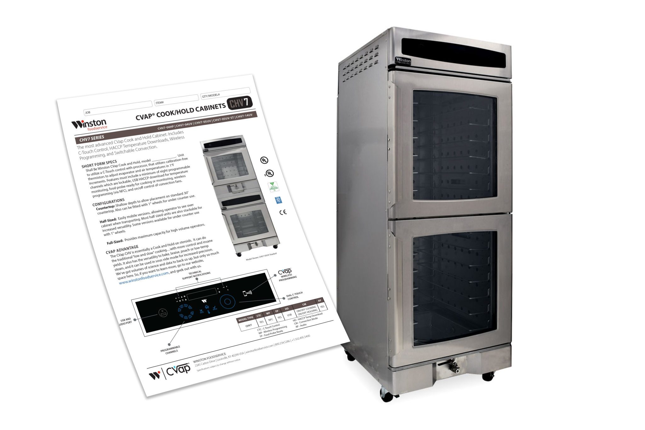CHV7 - CVAP® COOK AND HOLD OVEN - SPEC | Winston Foodservice